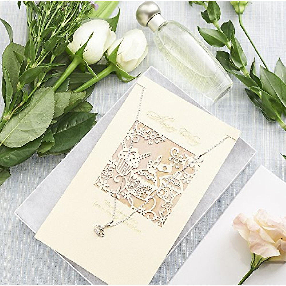 8x5.5x1.25 Cotton Filled Jewelry Gift Boxes, Kraft Cardboard Jewelry Boxes, Jewelry Gift Box for Necklace, Earring, Bracelet, Accessories, Bulk Jewelry Box for Small Business & Boutique, White 20 Pcs