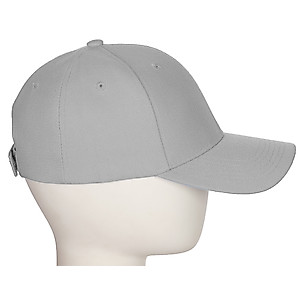 Classic Baseball Hat Custom A to Z Initial Team Letter, Lt Gray Cap White Black Letter G