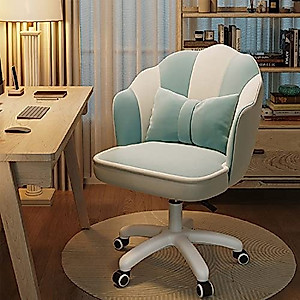 Office Chair Cute Petal Desk Chair, Modern Fabric Home Butterfly Chairs Height Adjustable Makeup Computer