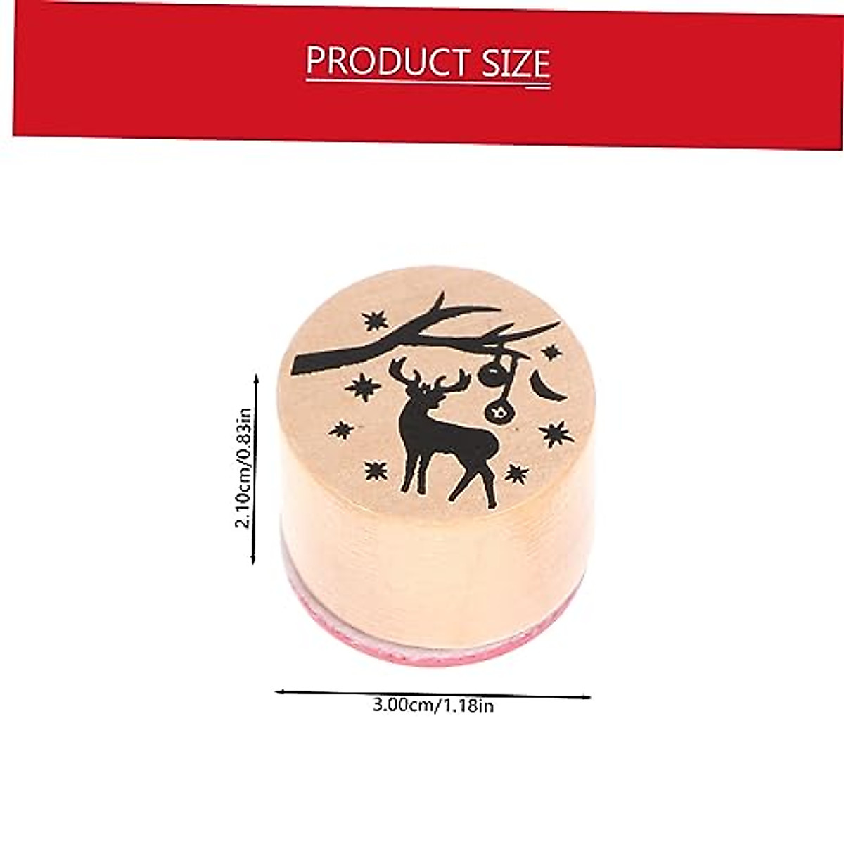 EXCEART Xmas Style Stamper 30 pcs Christmas Stamp Gift Bag DIY Scrapbook Wooden Stamps Self- Ink Xmas Style Stamper Lovely Stamper Stamps Playthings Seal Cartoon die Crafts