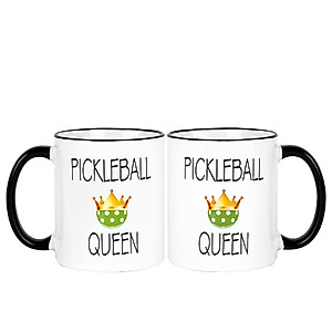 Mustry Pickleball Gifts for Women - Pickleball Queen Mug