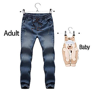 Skirt Hangers with Clips - Pants Hangers 36 Pack Metal Hangers for Pants Jeans Skirt Clip Hangers for Pants Heavy Duty