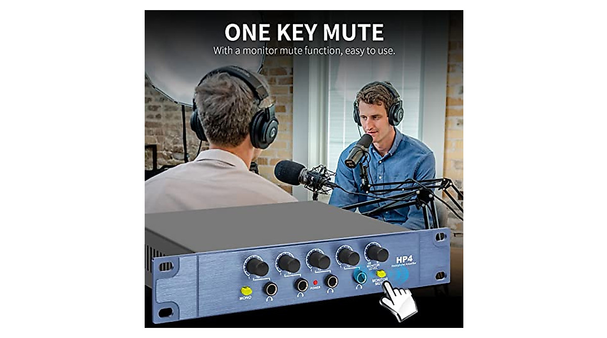 XTUGA 4-Channel Headphone Amplifier - Clear Audio Performance