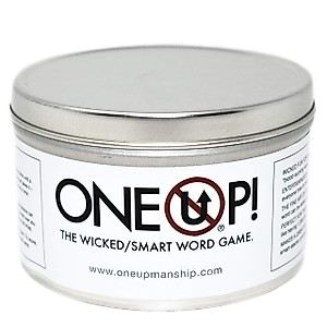 One Up! The Wicked Fun Word Game. A perfect gift for travel, holidays, birthdays, parties, and quality family time.