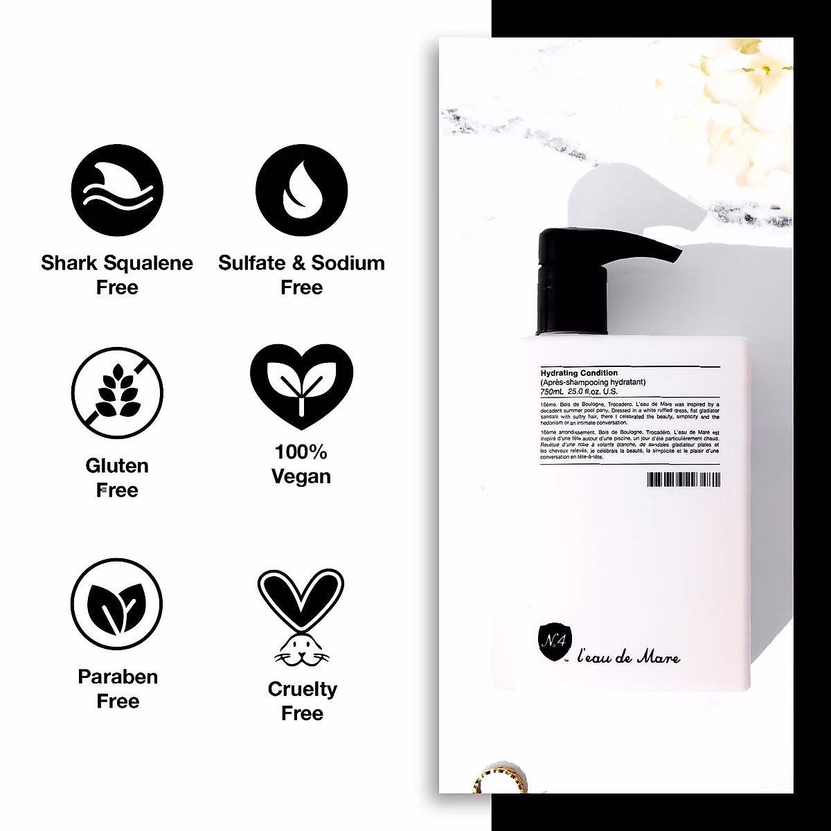 Number 4 Mini Hair Conditioner, Deep Conditioner, Travel Size Hydrating Condition, 1.5 oz