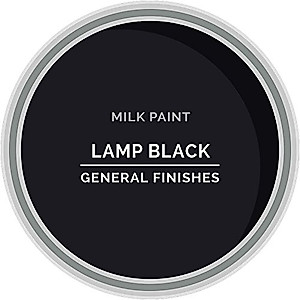 General Finishes Water Based Milk Paint, 1 Quart, Lamp Black