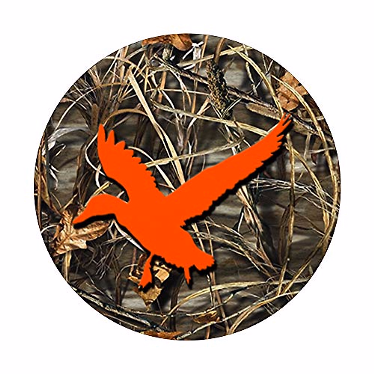 Duck Hunting Orange Brown Camouflage Camo Background PopSockets PopGrip: Swappable Grip for Phones & Tablets