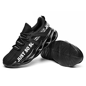 Furuian Steel Toe Shoes for Men Lightweight Women Safety Shoes Comfortable Steel Toe Sneakers, Black