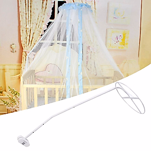 FAMKIT Mosquito Net Stand Holder Set Adjustable Clip-On Crib Canopy Holder Rack Mosquito Net Accessories