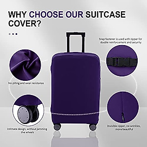 RainVillage Travel Luggage Cover Suitcase Protector Scratch-Resistant Fit 19-31 Inch Suitcase, Not Included Suitcase (Purple, 2XL(30-31 inch))