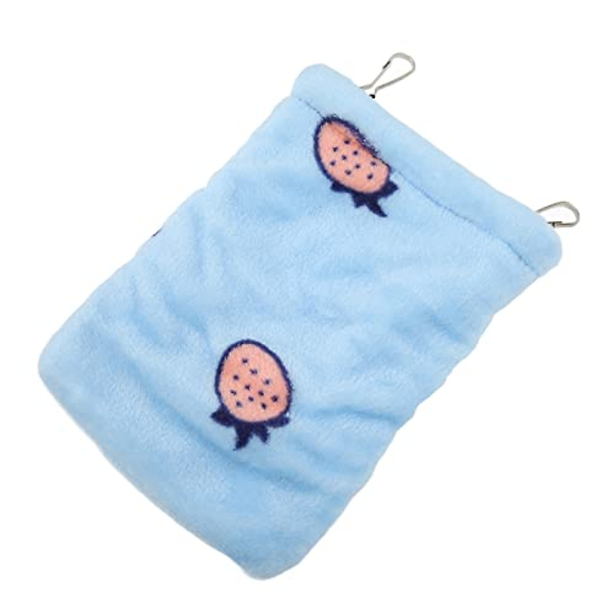 Hamster Sleeping Pouch, Flannel Warm Hamster Sleeping Bag Soft Hideout Small Pet Hanging Nest Bed with Hooks for Hamster Rat Gliders Small Pets