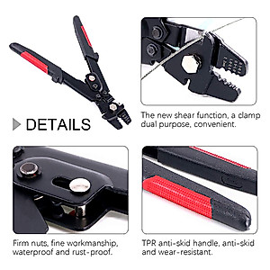 Swpeet Profession Up To 2.2mm Wire Rope Crimping Tool Wire Rope Swager Crimpers Fishing Crimping Tool With 150Pcs 3 Size Aluminum Double Barrel Ferrule Crimping Loop Sleeve Kit