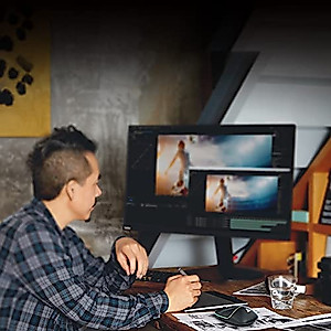 SOLAKAKA RGB 2.4GHz Wireless Mouse, Slim Portable Cordless Silent Laptop Office Mouse, Rechargeable USB PC Computer Mice, Black