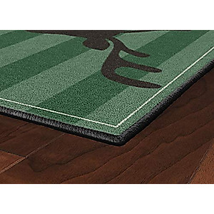 Brumlow Mills Rudolph the Red-Nosed Reindeer Christmas and Holiday Area Rug for Kitchen, Entryway Rug, Door Mat, Bedroom Carpet or Home Décor, 1'8" x 2'10, Green