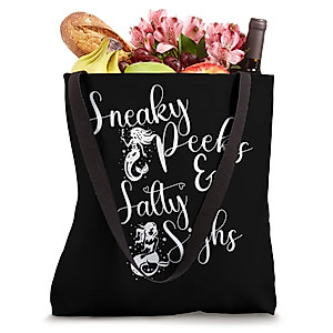 Sneaky Peeks & Salty Sighs Summery Beach Tote Bag