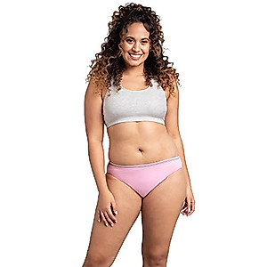 Fruit of the Loom Women’s Underwear Cotton Bikini Panty Multipack, Assorted, 6 Count (Pack of 1)
