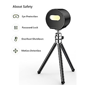 LaserPecker 1 Laser Engraver, Mini Engraving Machine Portable Laser Etcher, Compressed Spot High Precision Grabadora Laser with Laser Safety Glasses - Black