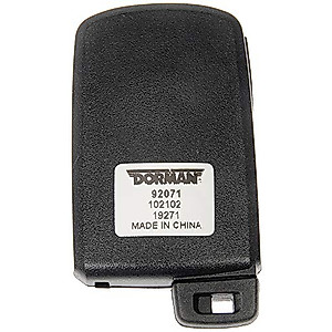 Dorman 92071 Keyless Entry Transmitter Cover Compatible with Select Toyota Models, Black