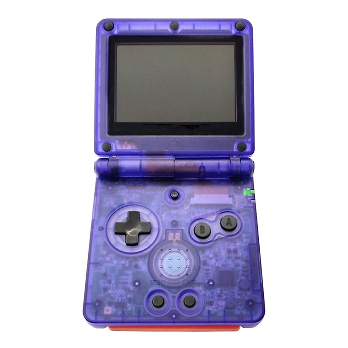 Meijunter Replacement Transparent Clear Full Housing Shell Case Repair Parts Kit w/Lens&Screwdriver for Nintendo Gameboy Advance SP GBA SP Console