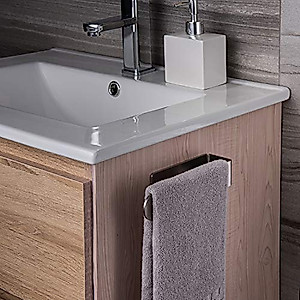 Taozun Hand Towel Holder/Hand Towel Ring - Self Adhesive Bathroom Towel Bar Stick on Wall, SUS 304 Stainless Steel Brushed