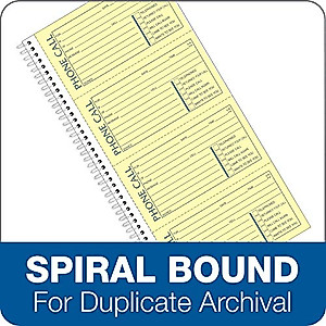 TOPS Phone Message Pad Call Book, Carbonless Paper 2 Part, 2 3/4 x 5, 400 Forms - 74620, White
