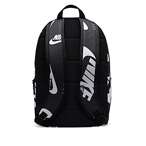 Nike Heritage 2.0 AOP Backpack DQ5956-010 BLACK/BLACK/UNIVERSITY RED, One Size