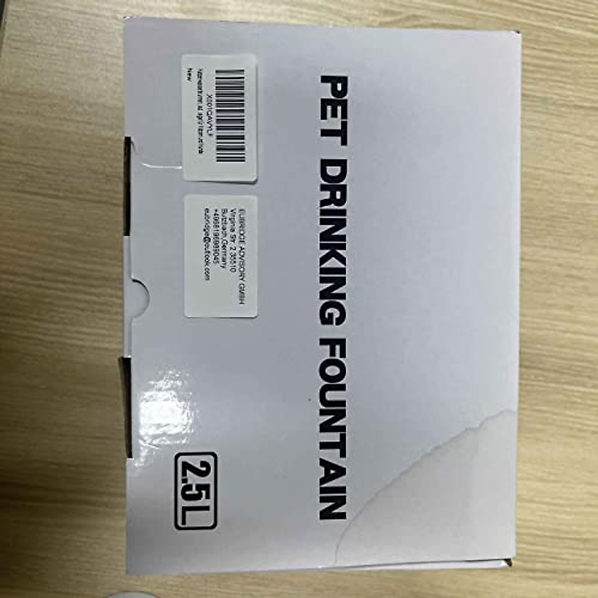 Cat Water Fountain, 84 fl oz/2.5L Ultra-Quiet Pet Water Fountain for Cats Inside with LED Light, Activated Carbon Filter, Cat Fountain Water Bowl, for Cats, Dogs, Multiple Pets