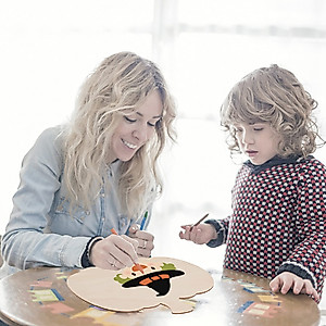 12 Pieces Large Wooden Pumpkin Cutouts 11 Inches Unfinished Wood Craft Cutout Blank Pumpkin Shape Cutout for Halloween Fall Thanksgiving Party DIY Craft Decoration Supplies