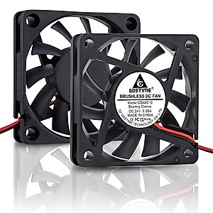 GDSTIME 24V 60mm Fan 60x60x10mm Dc Brushless Computer Case Fan 2Pin