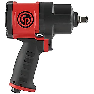 Chicago Pneumatic CP7748 Air Impact Wrench (1/2 Inch), Air Impact Gun Industrial Repair & Assembly Tool, Pistol Handle, Twin Hammer, Max Torque Output 959 ft. lbf/1300 Nm, 7000 RPM