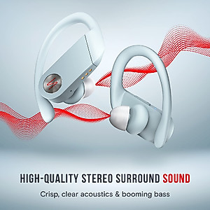 Symphonized Bluetooth Earbuds with Ear Hook — Bluetooth Earphones, Running Headphones for Gym, Headphones for Running, Travel Wireless Earbuds, Graduation Gift, Earbuds Earhooks for Android & iPhone