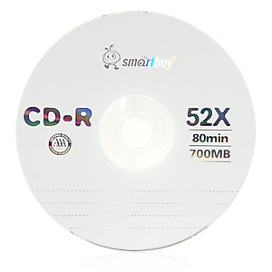 Smartbuy 100-disc 700mb/80min 52x CD-R Logo Top Blank Recordable Disc + Black Permanent Marker