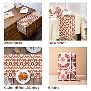 WRAPAHOLIC Wrapping Paper - Mini Roll - 17 Inch x 16.5 Feet - Boho Butterfly Design with Faint Fragrance for Birthday, Wedding, Drawer Liners, Home Closet Shelves, Gift Wrap