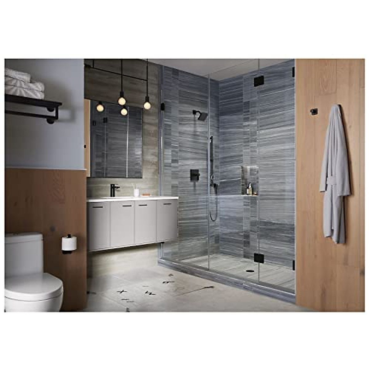 Kohler 23529-2MB Parallel Robe Hook, Vibrant Brushed Moderne Brass