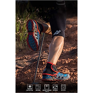 AONIJIE Outdoor Low Ankle Walking Gaiters Lightweight Protective Shoe Covers for Camping Hiking Hunting