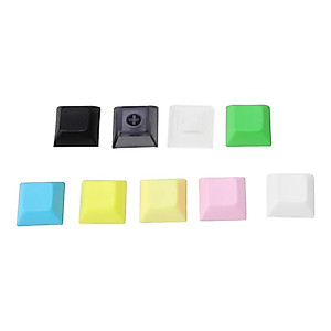 ForHe PBT Keycaps DSA 1u Blank Printed Keycaps for Gaming Mechanical Keyboard, 9 Colors Optional