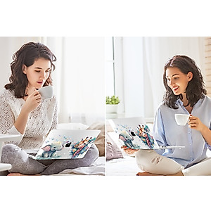 Lepeoac for New MacBook Air 13 inch Case 2021 2020 2019 2018 Release A2337 M1 A2179 A1932, Crystal Plastic Hard Shell Cover for MacBook Air 13" with Retina Display & Touch ID - Elephant & Giraffe