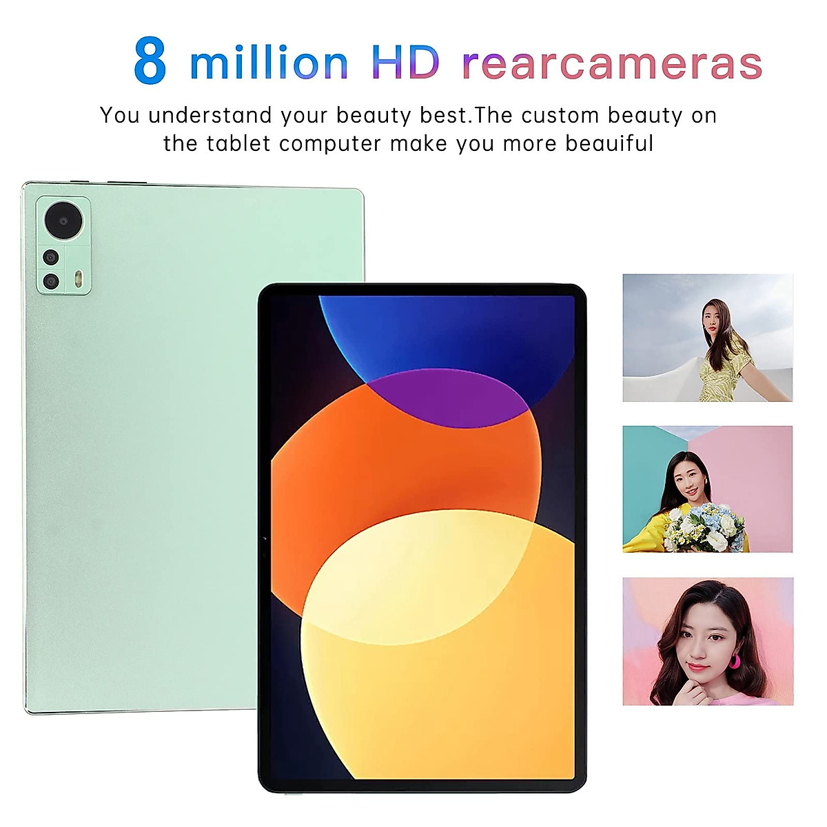 Pomya Tablet, 10 Inch 5G WiFi HD Tablet for Android 11, 8GB RAM 128GB ROM Tablet Supports 4G Network Calls, 7000mAh USB C Rechargeable Tablet for Daily Use