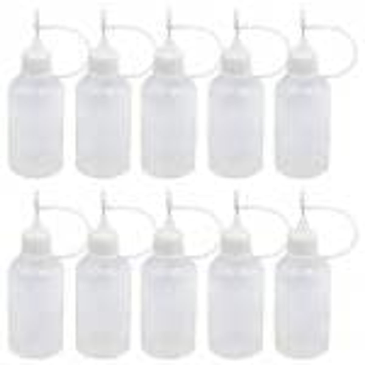 Needle Tip Glue Bottles, Empty Dropper Plastic Bottles Needle Tip Squeezable Liquid Bottle, Refillable Squeeze Tip Applicator(50ml)