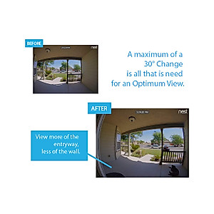 AirTech Home Automation Google Nest Doorbell 30 Degree Wedge Black Made for Nest Hello and works with Google 15 degree wedge.