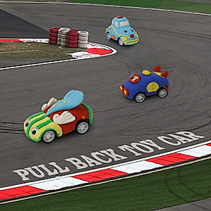 24 Colors Air Dry Clay for Kids with 6 Pull Back Toy Car, Ultra-Light and Soft Modeling Clay Kit, Art and Crafts DIY Model Magic Clay, Toy Car Clay Easy to Use Christmas Gifts for Boys and Girls