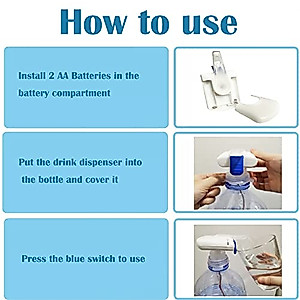 2 pack Automatic Drink Dispenser,Milk Dispenser for Fridge Gallon,Kids Automatic Drink Dispenser, One-Handed Operation,Hands-Free,Milk，Juice & More