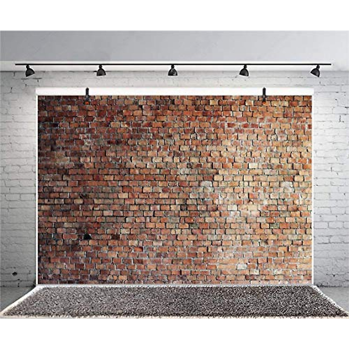 LFEEY 10x8ft Vintage Red Brick Wall Photo Backdrop Newborn Baby Girls Adults Portrait Photography Background Wallpaper Photo Studio Props