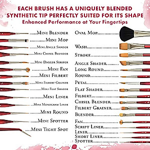 Princeton P3950LR6 Pri Velvetouch Syn Sh Long Round Size 6