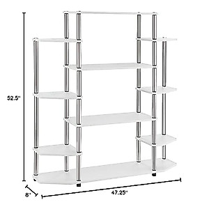 Convenience Concepts Designs2Go Wall Unit Bookshelf, White