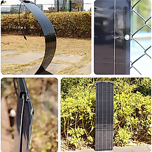 400w Monocrystalline Solar Panel(18v 2x200w), 40a Controller/Flexible Solar System Kit, Semi-Flexible Solar Panel(30°), For Rvs,Boat,Caravan