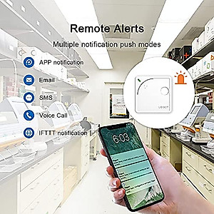 UbiBot WS1 WiFi Temperature Humidity Sensor, Smart Temperature Monitor，Thermometer Supports External Probe, Alerts & History，Free IoT App/Web Console, IFTTT, Alexa, (2.4GHz WiFi，no hub Required)