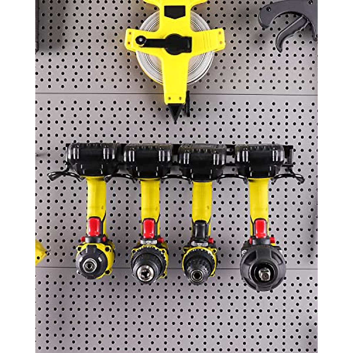 WellMall Power Tool Organizer Holder - Wall Mount Style for Power Tool Drill as Heavy Duty Tool Shelf & Tool Rack with Compact Design, Great as Tool Utility Shelves & Great as Gifts for Him Men