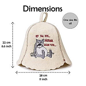ASKOLD Ukrainian Sauna Hat Come if Something for Sauna Banya Bath House Sauna Hat Finnish - Ukraine Sauna Hat - Russian Banya Hat for Men Sauna Hat for Men Sauna Hats Russian