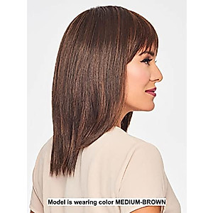 Bundle - 5 Items: Prosperity Wig by Gabor, Christy's Wigs Q & A Booklet, 2oz Travel Size Wig Shampoo, Wig Cap & Wide Tooth Comb - Color: LIGHT BROWN